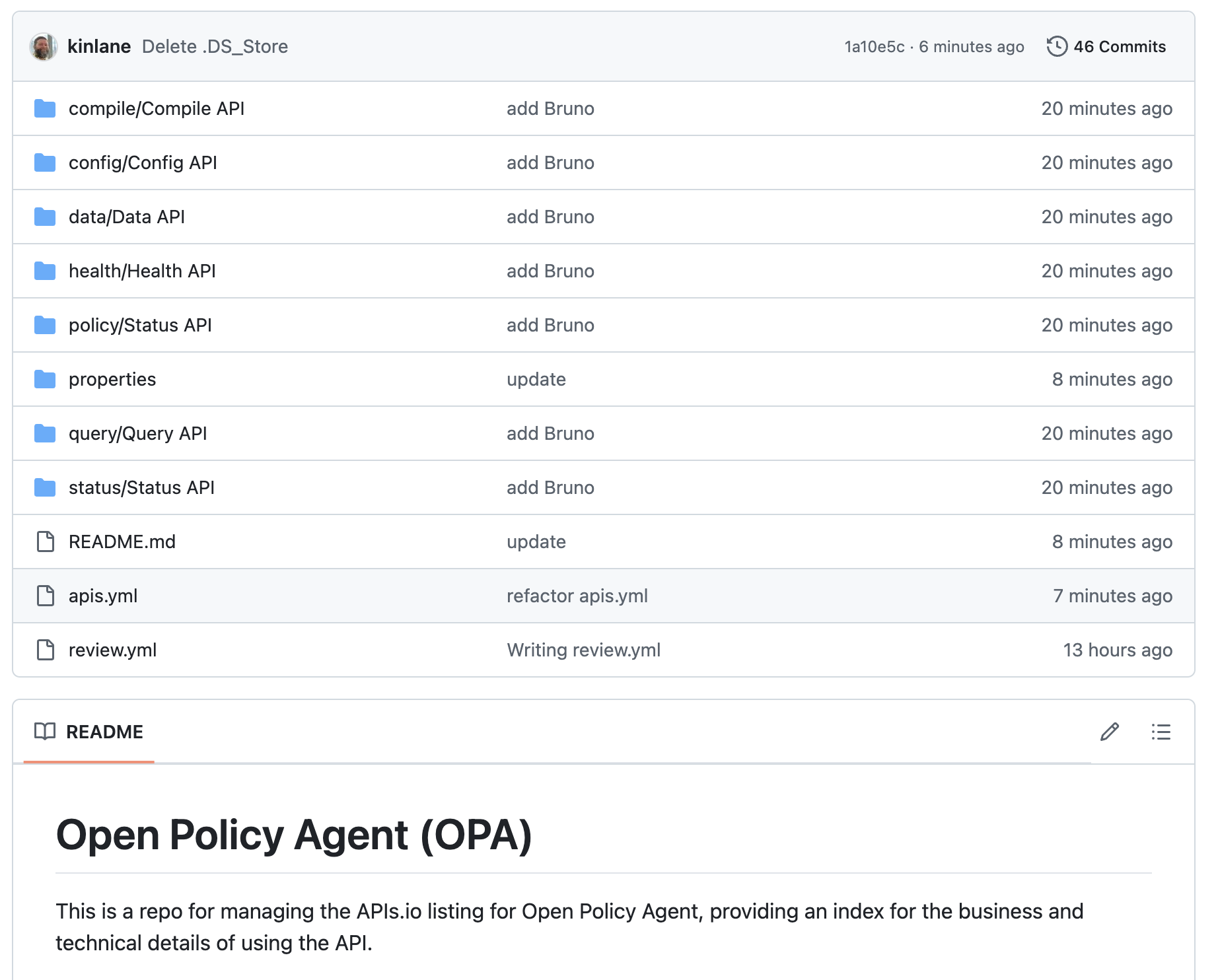 APIs.json, OpenAPI, and Collections for the Open Policy Agent (OPA) API